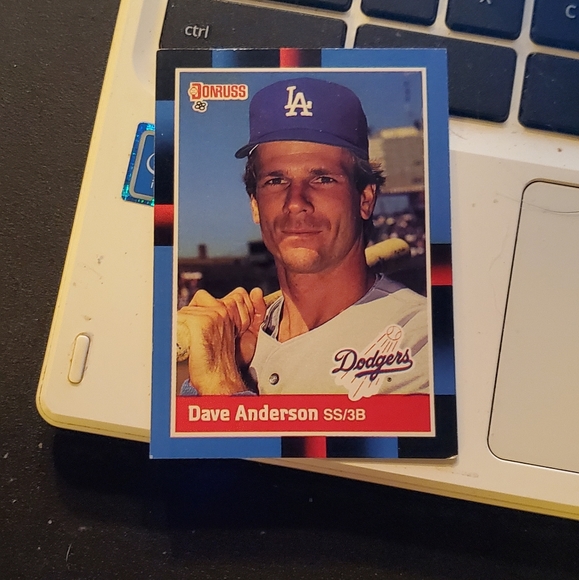 Other | Dave Anderson Baseball Card | Poshmark